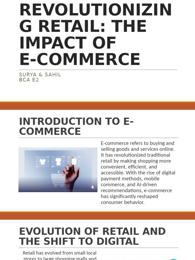 E-Commerce's Impact on Retail Evolution | PDF | E Commerce | Retail