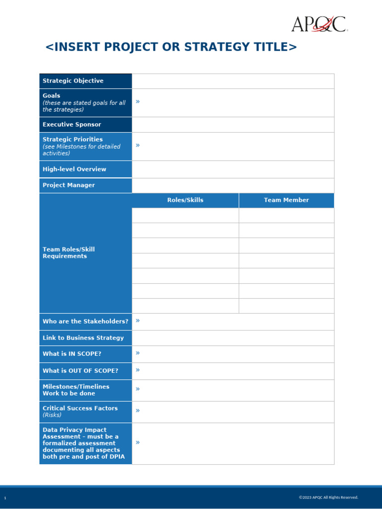 Initiative Charter Template Guide | PDF