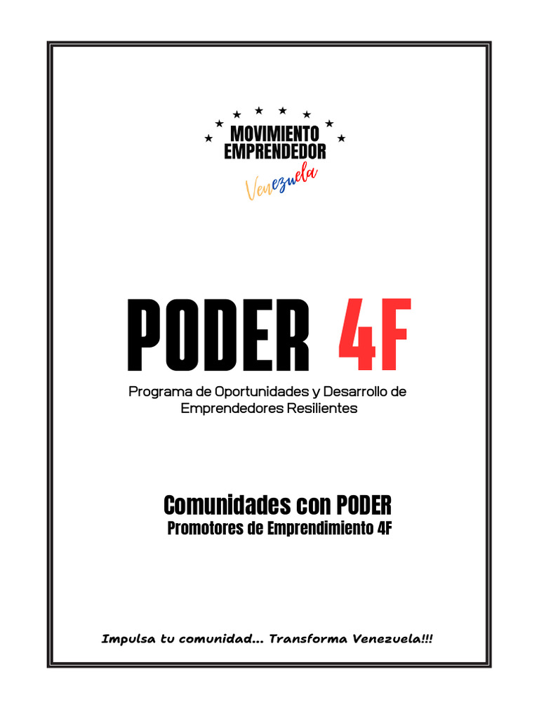 Poder 4F | PDF | Iniciativa empresarial | Economias