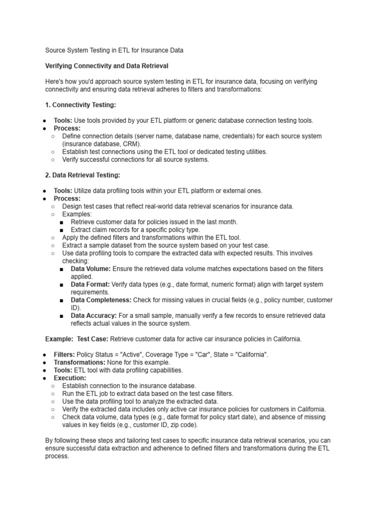 How To Do Source System Testing - Verify Connectiv... | PDF | Databases ...