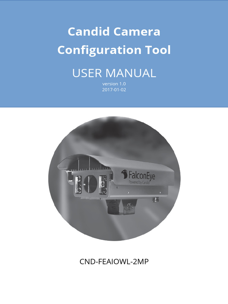 Candid Camera Configuration Tool User Manual 2MP | PDF | Exposure ...