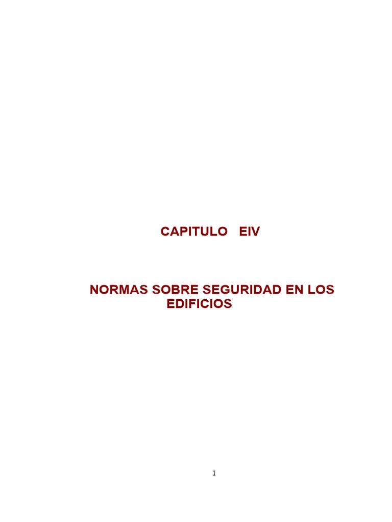 09 - CAPITULO EIV - Normas Sobre Seguridad en Los Edificios | PDF | Combustión | Combustibles