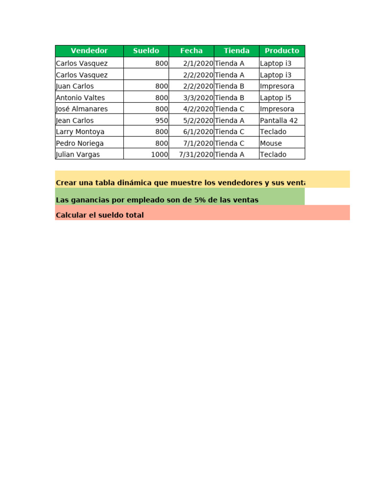 Tablas-Dinamicas Campos Calculados | PDF