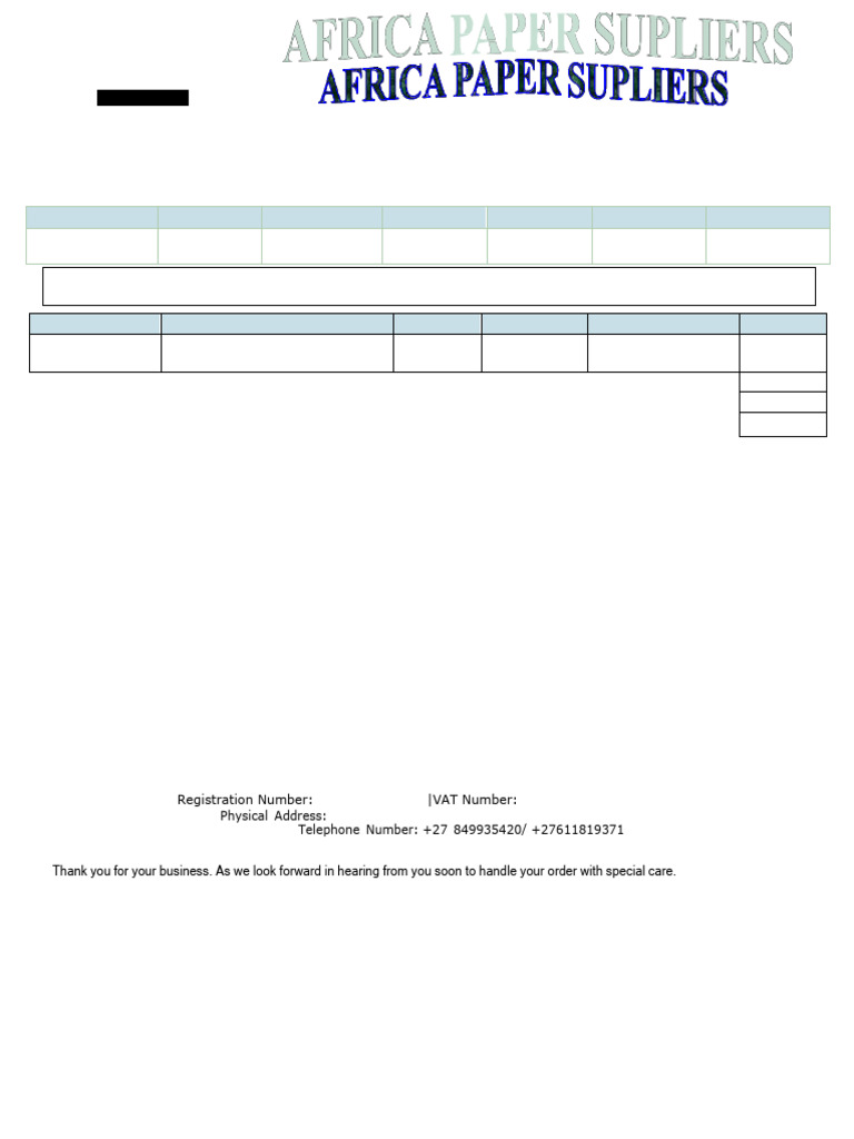 Michael Myburgh OFFICIAL PROFORMA INVOICE-2 | PDF | Pro Forma | Money
