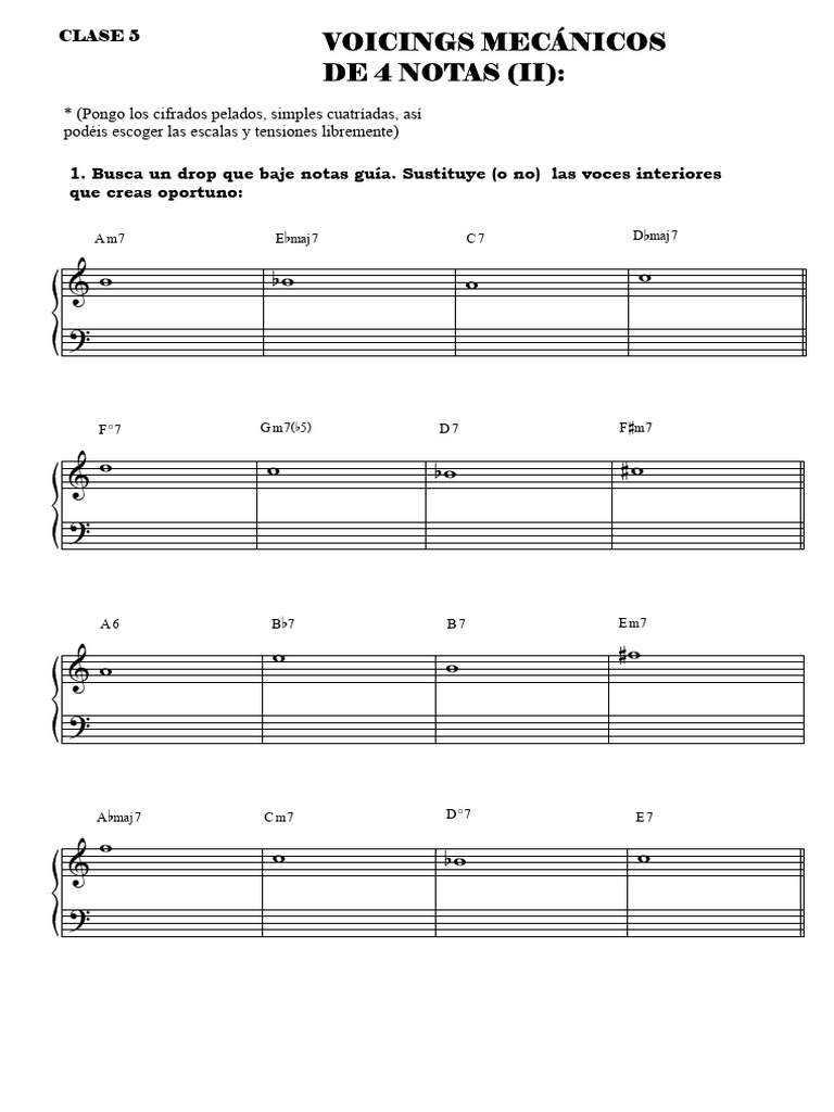 Ejercicios A1 Clase 5 (Castellano) | PDF