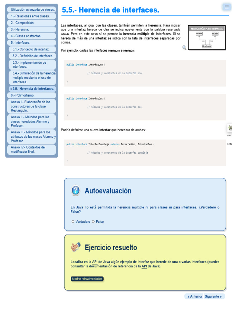 Herencia de Interfaces en Java | PDF | Herencia (Programación Orientada a Objetos) | Java ...