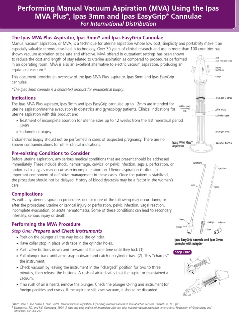 Performing MVA Using The Ipas | PDF | Uterus | Medical Specialties