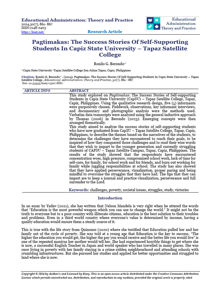 2024 Issue Arda Journal 17550 | PDF | Qualitative Research | Methodology