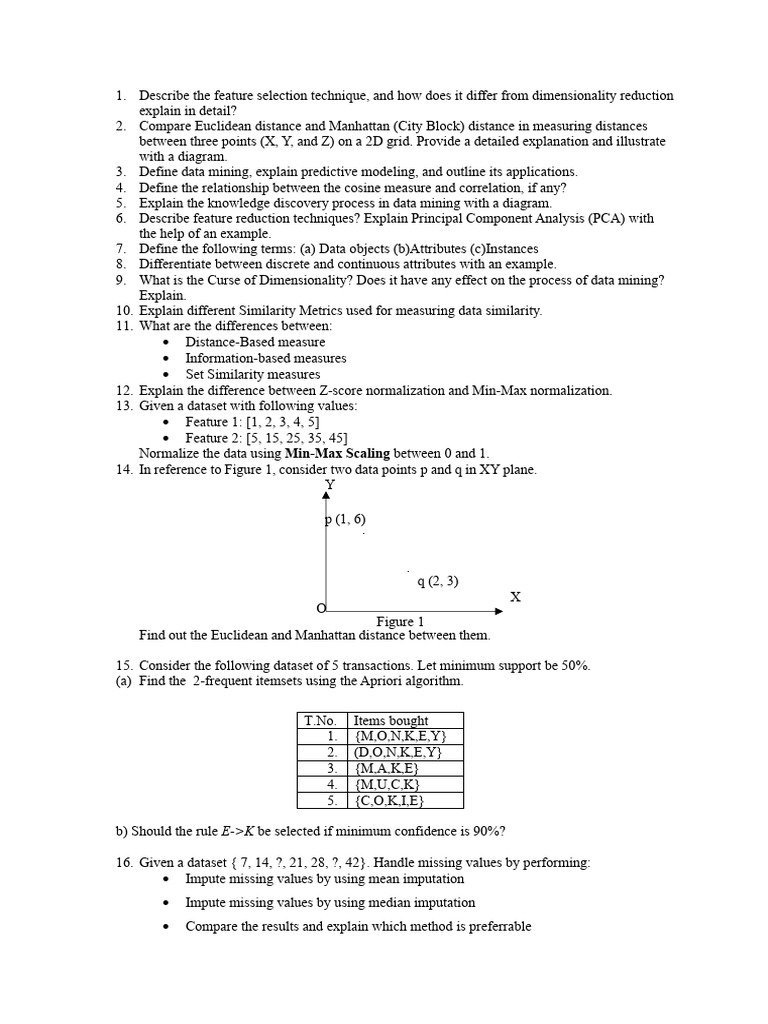 DM Practice Midterm Set-1 | PDF | Applied Mathematics | Algorithms