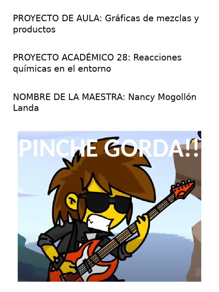 Proyecto de Academico 28 SPC | PDF | Reacciones químicas | Química