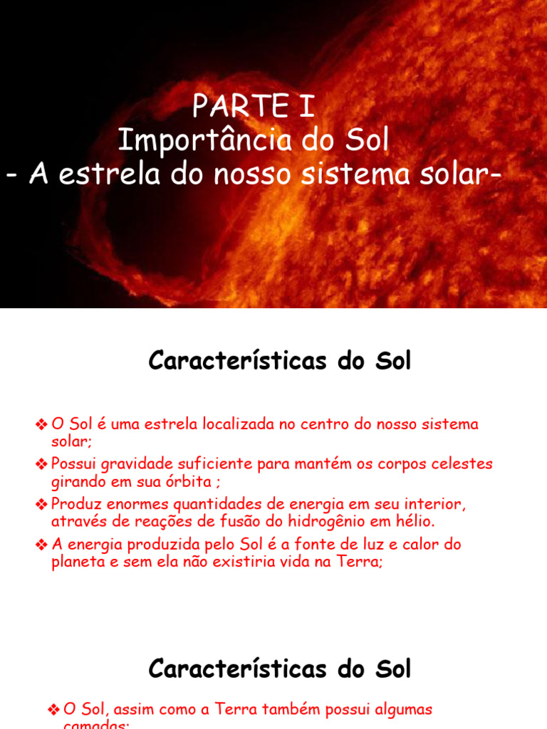 Importância do Sol e Meteorologia Espacial | PDF | Sol | Satélite