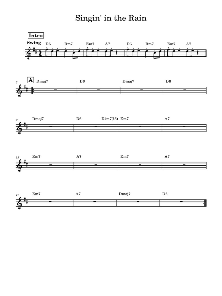 Singin' in The Rain (D) | PDF