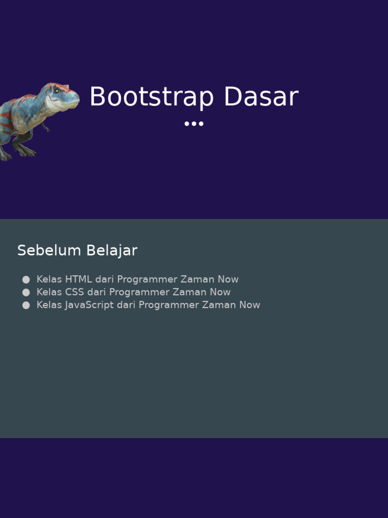 Bootstrap Dasar | PDF