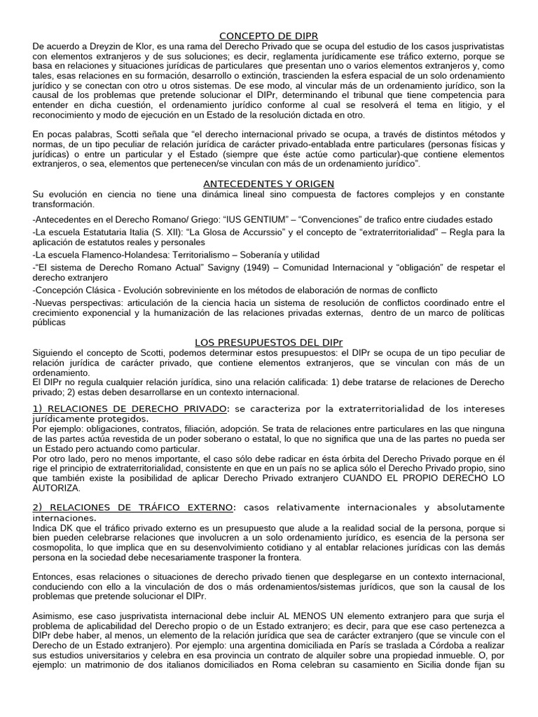 UNIDAD 1 DIPr-Concepto | PDF | Jurisdicción | Juez