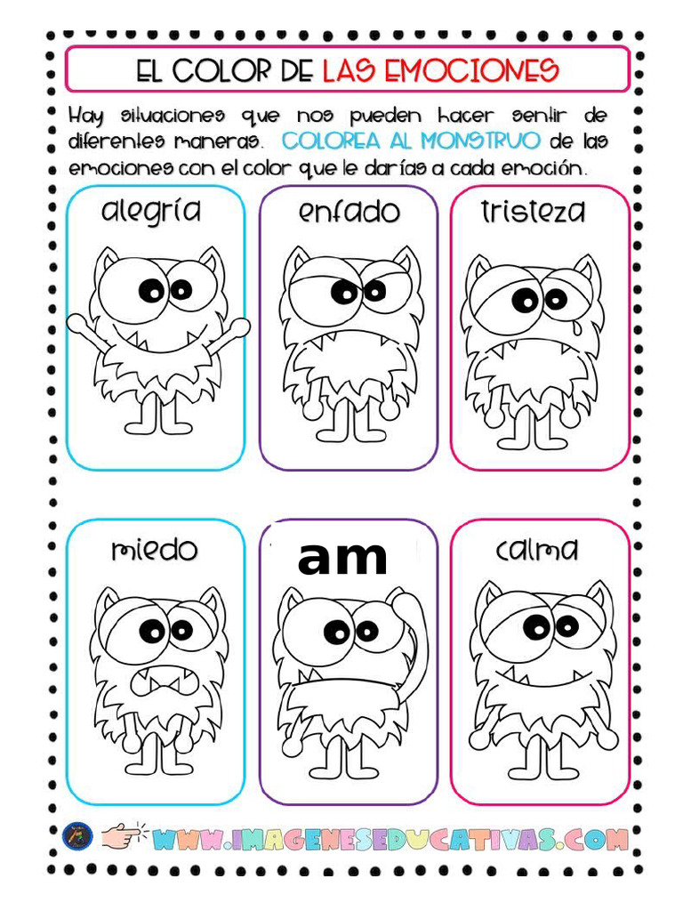 Colorea Los Monstruos de Colores | PDF