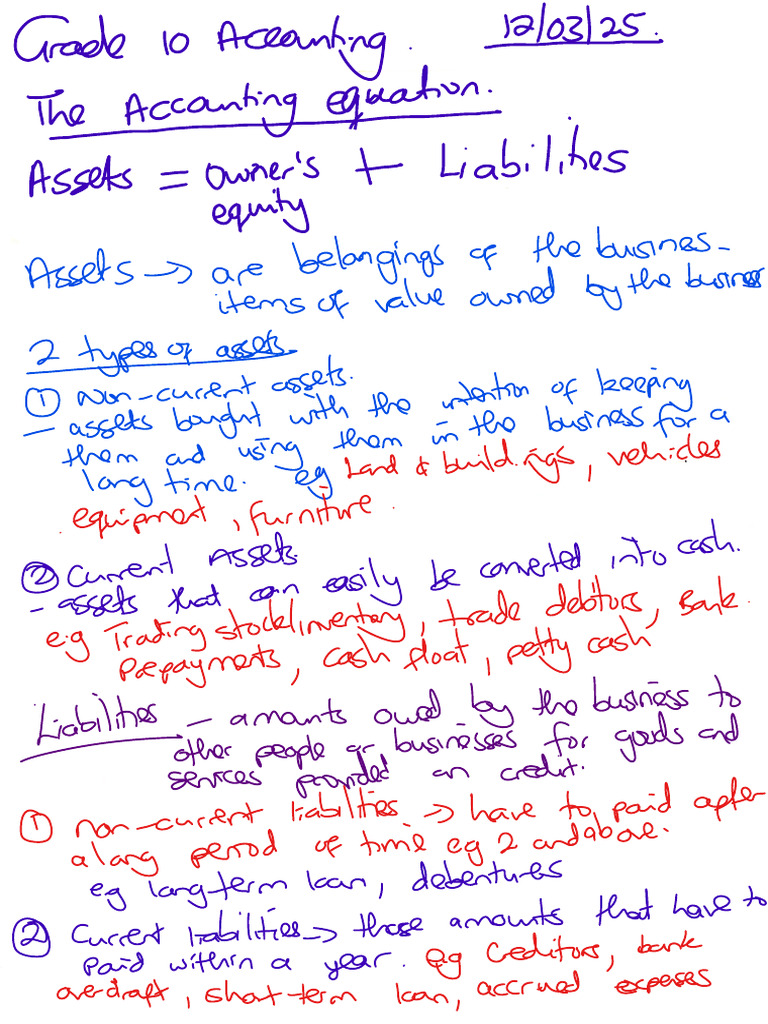 Accounting Equation Lesson 1 | PDF