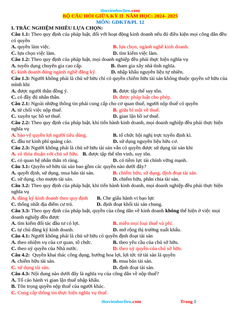 thuvienhoclieu.com-De-cuong-on-tap-giua-HK2-Kinh-te-phap-luat-12-KNTT-CTM-24-25 | PDF