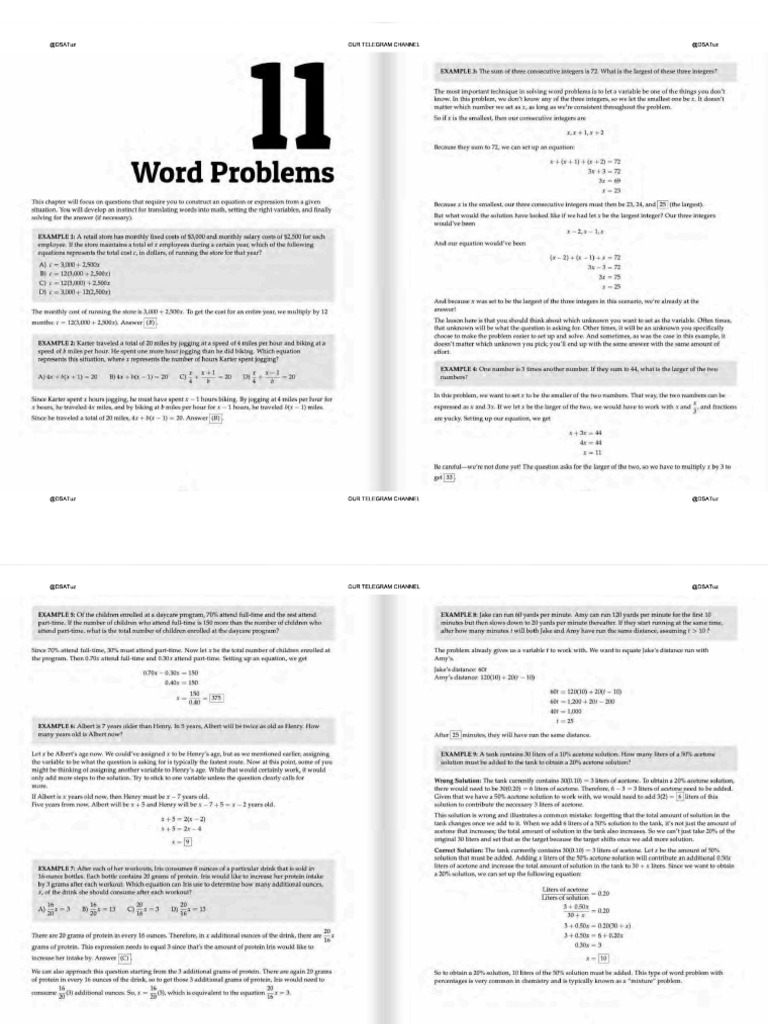 Word Problems | PDF