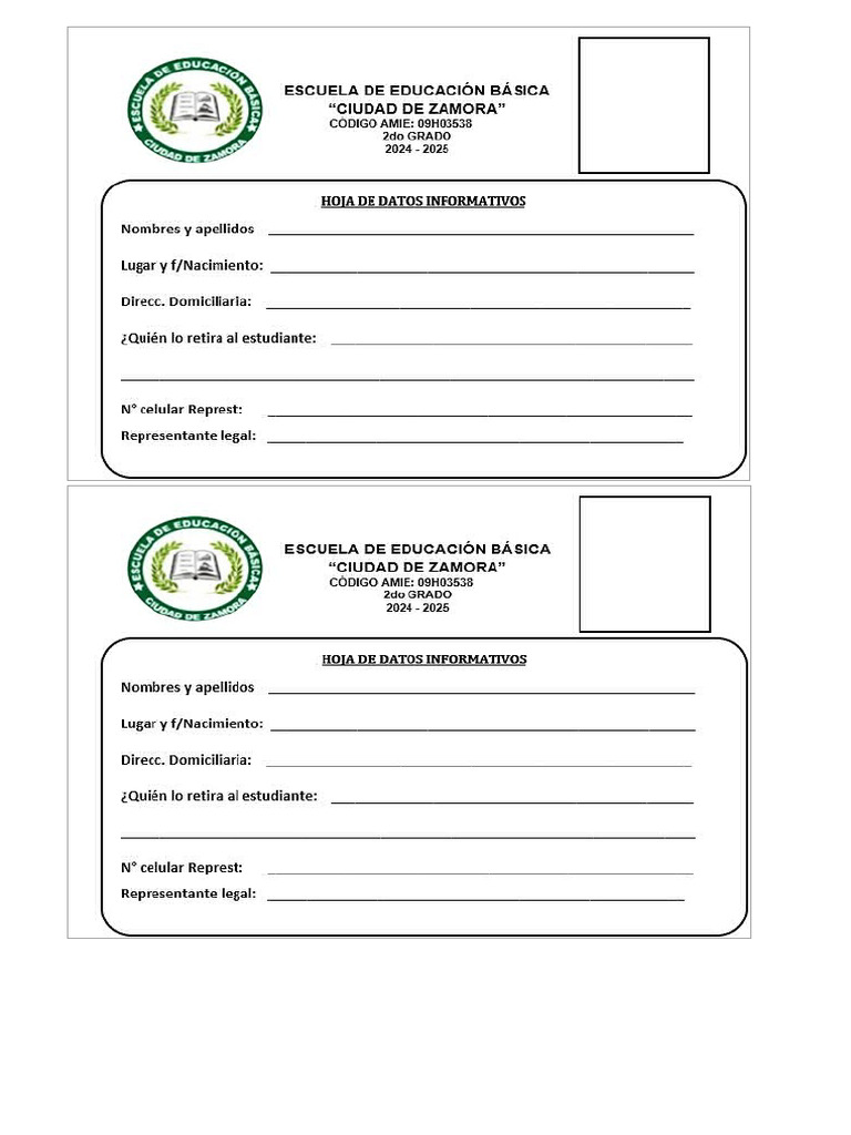 Datos Informativos | PDF