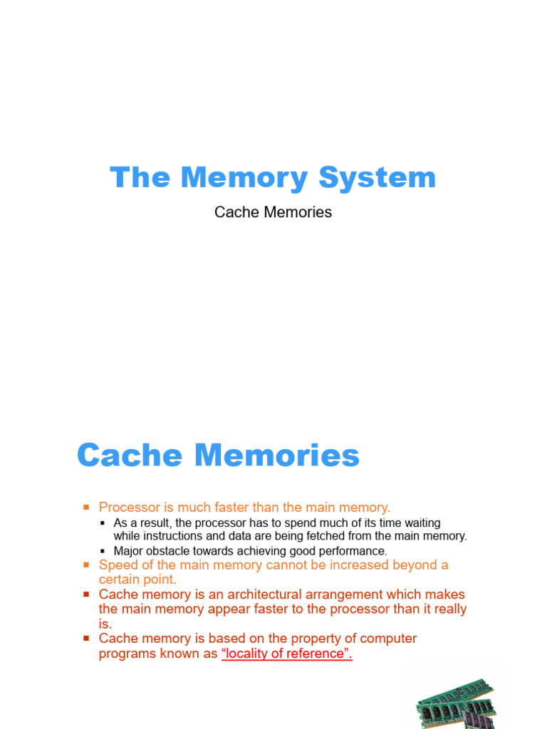 52-Cache Memory - Principles, Cache Memory Management Techniques-28!02!2025 | PDF | Cpu Cache ...