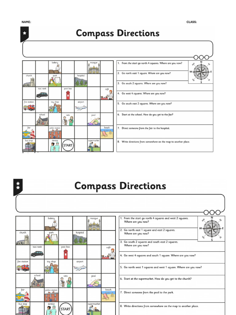 TASK 1 (Cardinal Directions) | PDF