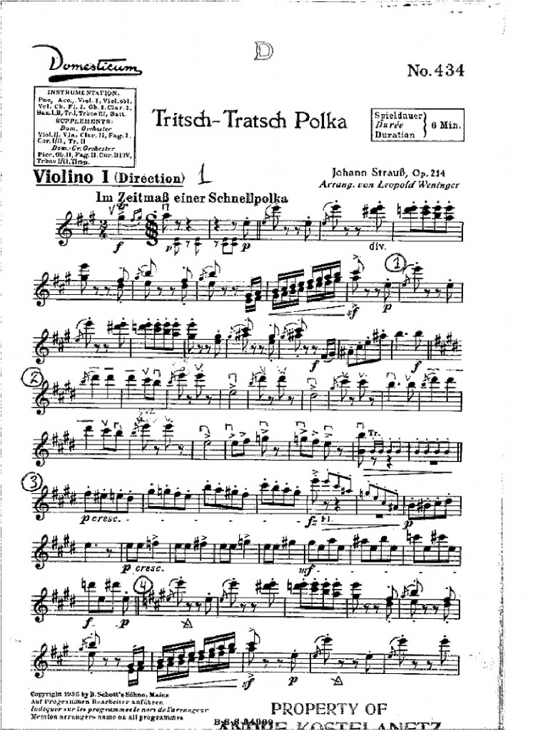 358678826 Tritsch Tratsch Polka Parts Copy 2 | PDF