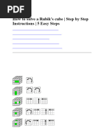 Solving the Windmill Cube Guide | PDF