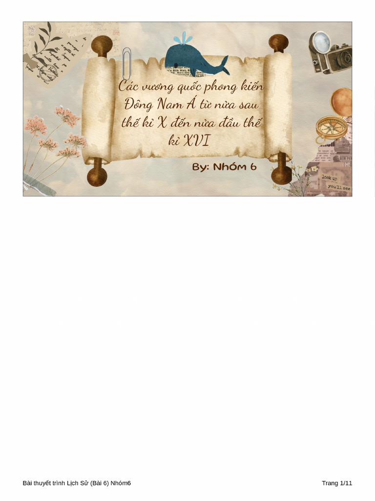 Bài thuyết trình Lịch Sử (Bài 6) Nhóm6 | PDF