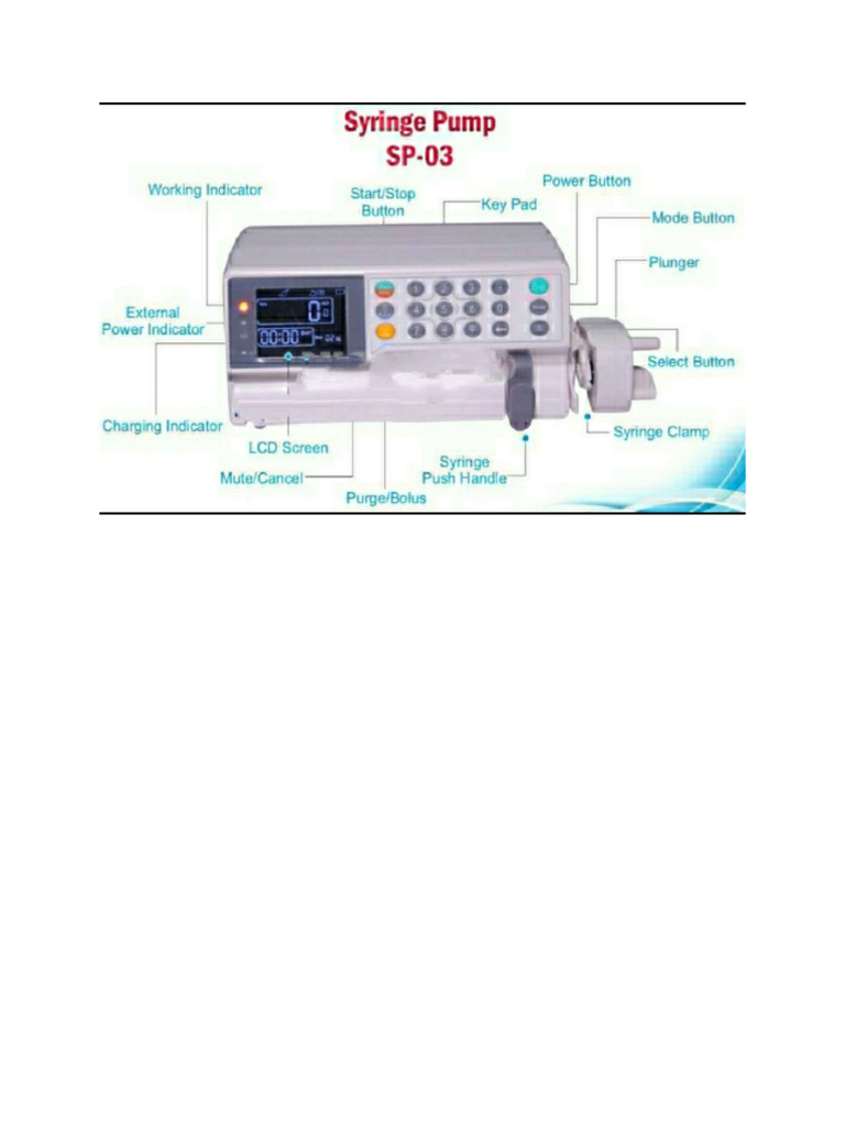 PARTS OF SYRINGE PUMP | PDF