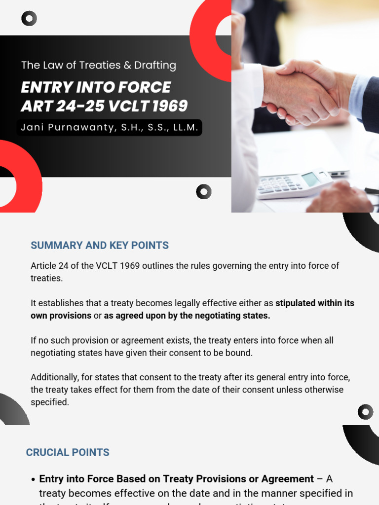 Entry Into Force 2025 | PDF | Ratification | Treaty