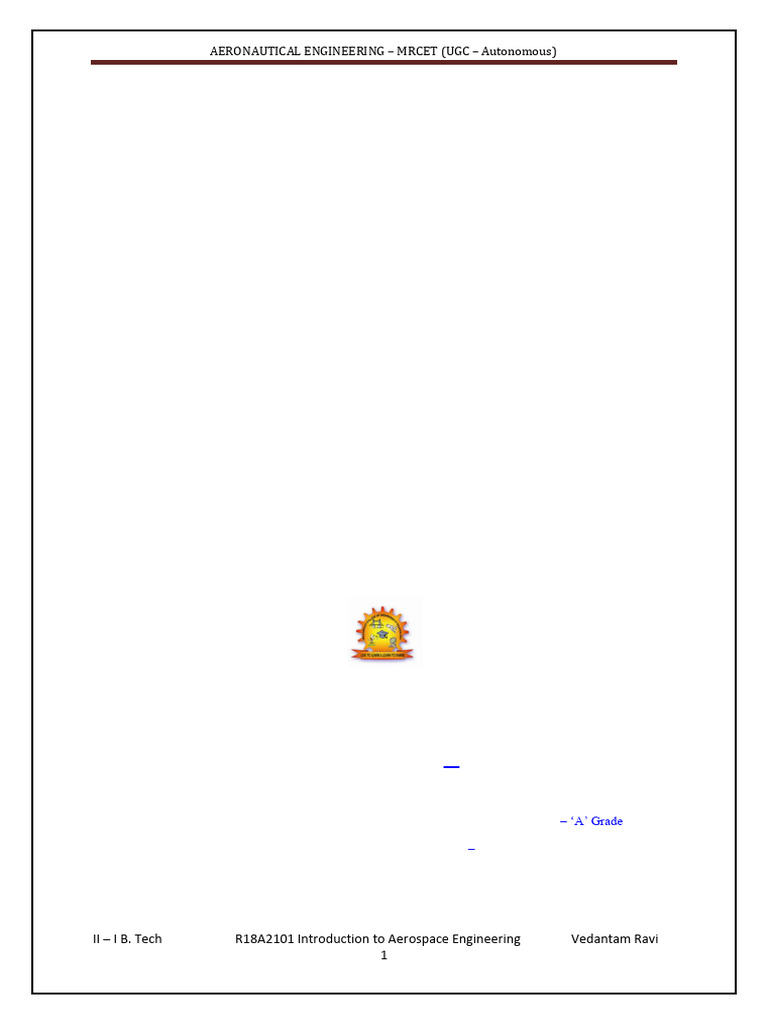 Introduction To Aerospace Engineering | PDF | Solar System | Atmosphere Of Earth
