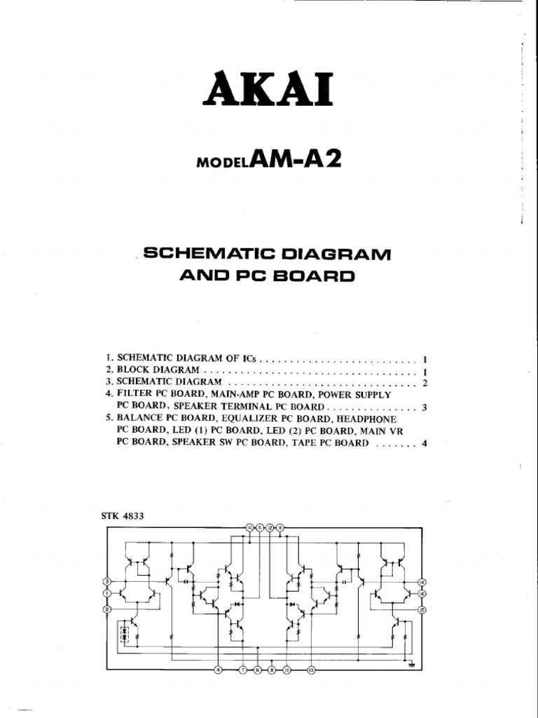 Akai AM A2 Schematic | PDF