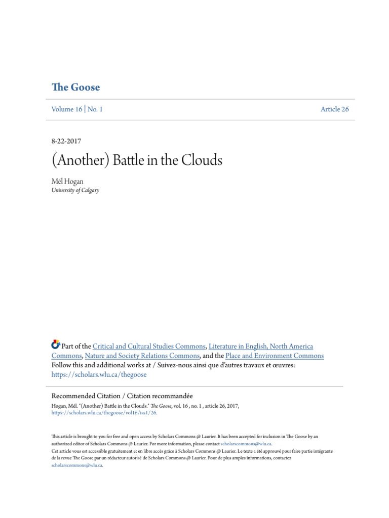 (Another) Battle in The Clouds | PDF