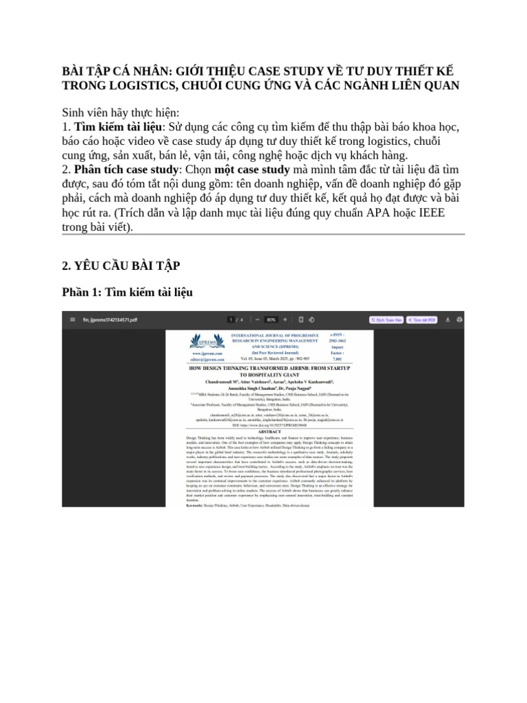 BÀI TẬP CÁ NHÂN - ELEARNING 2 | PDF