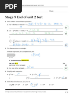 Unit 2 End - of - Unit Test Answers | PDF