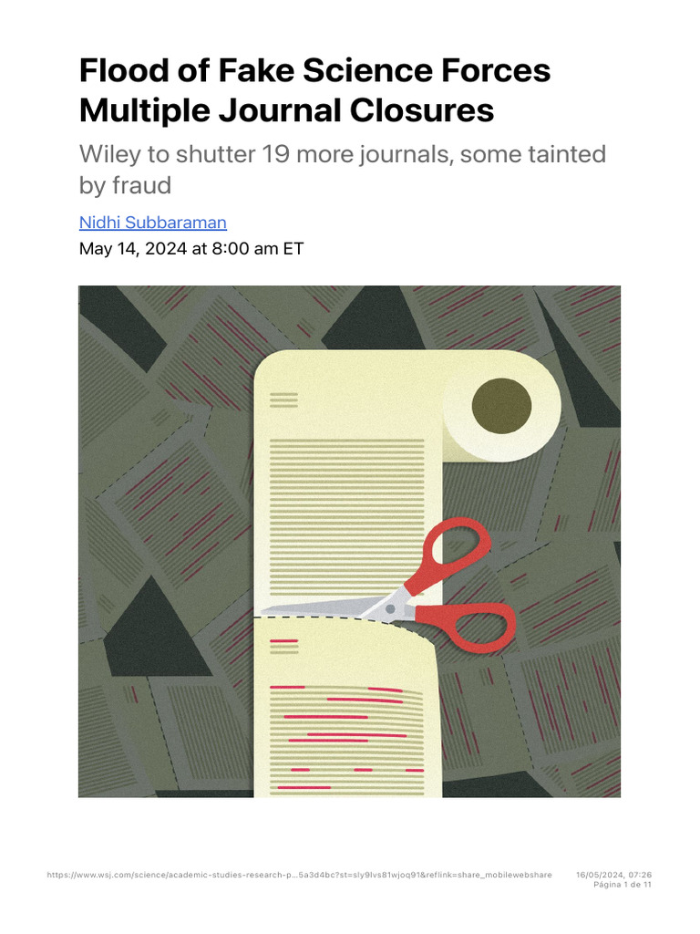 Journals Close Amid Fake Paper Surge | PDF | Academic Publishing