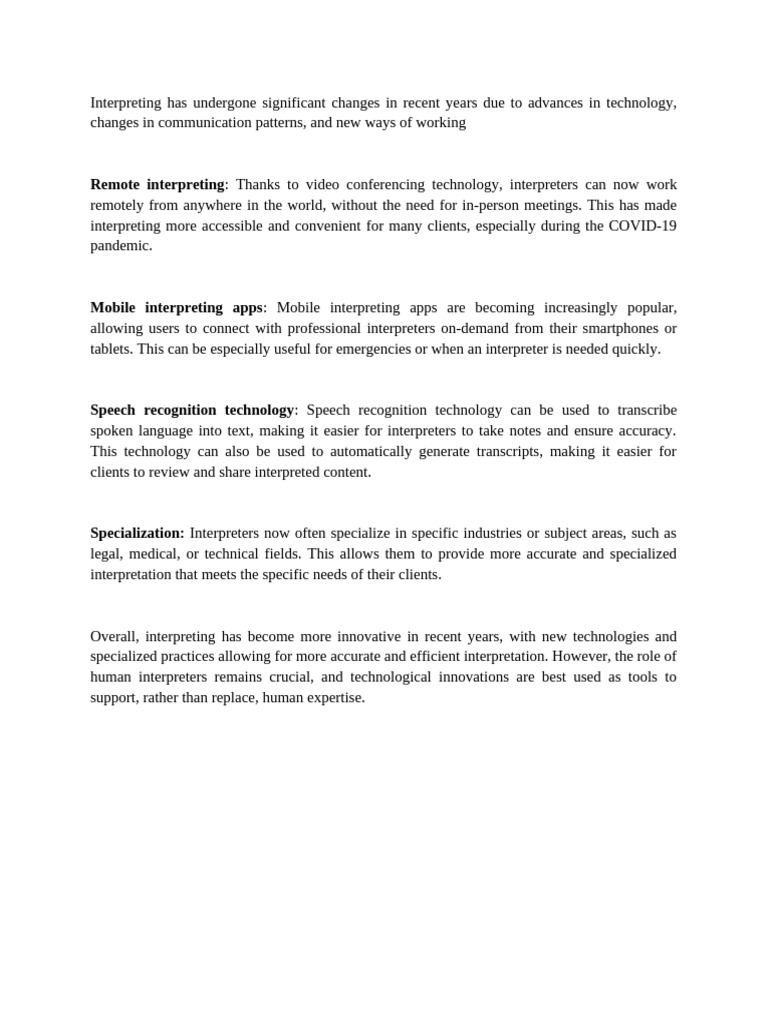 Interpreting | PDF
