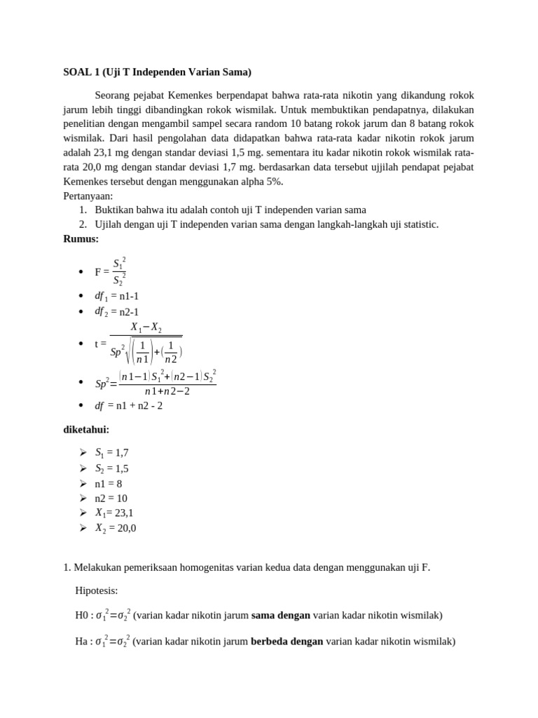 SOAL CBL Biostatik 3 | PDF