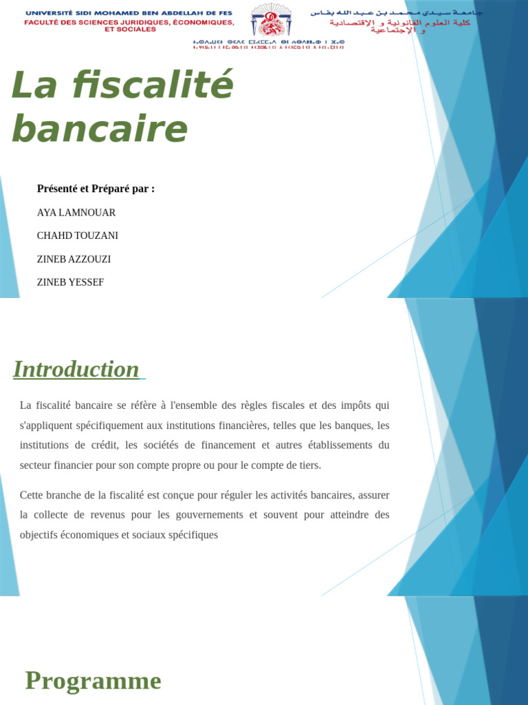 Fiscalité bancaire : enjeux et régimes | PDF | Banques | Impôts