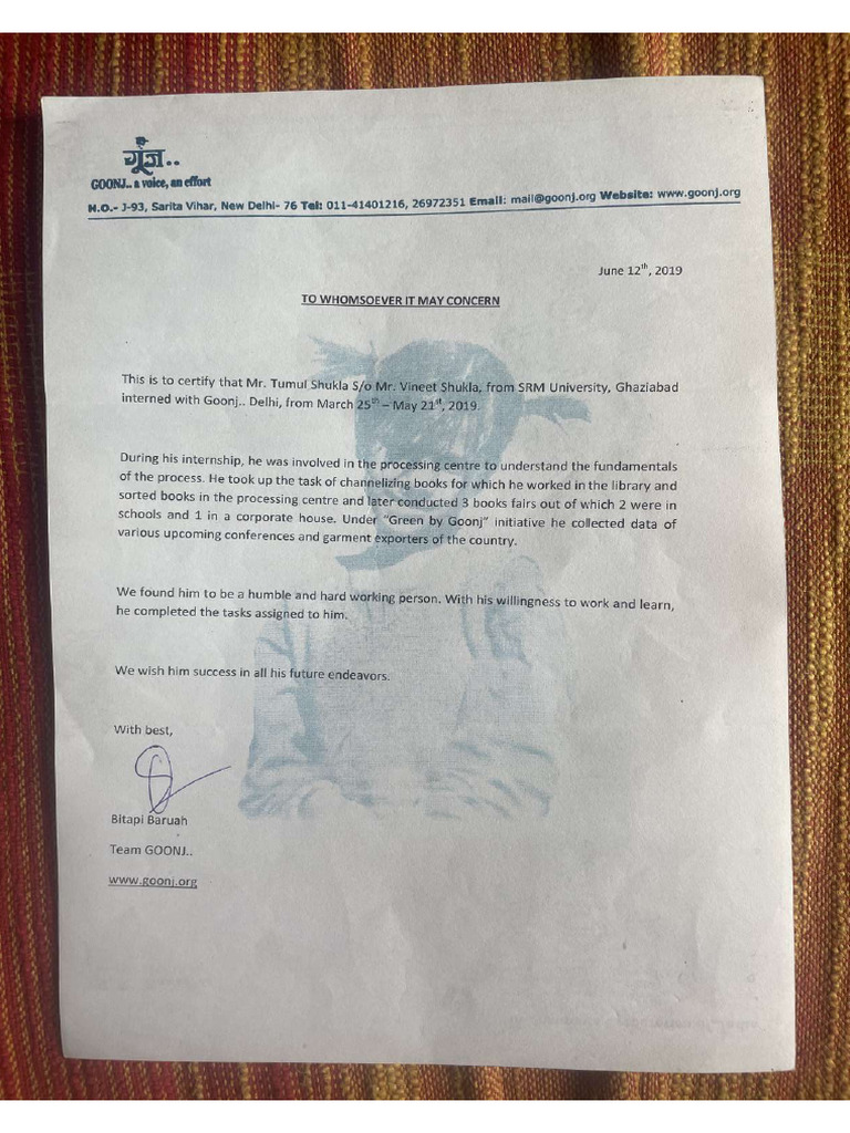 NGO Certificate PDF | PDF