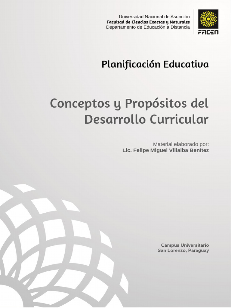 Conceptos y Propósitos Del Desarrollo Curricular | PDF | Plan de estudios | Enseñando