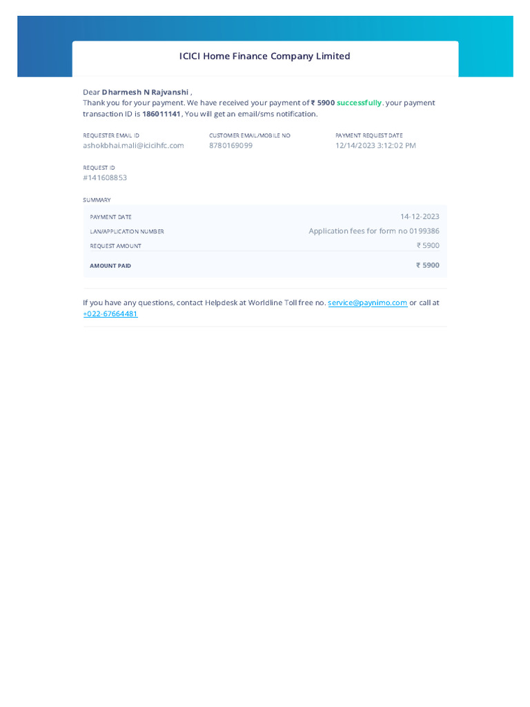 Paynimo Merchant - Reponse | PDF