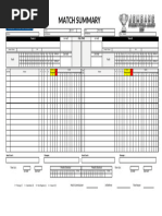 Score Sheet Soccer | PDF