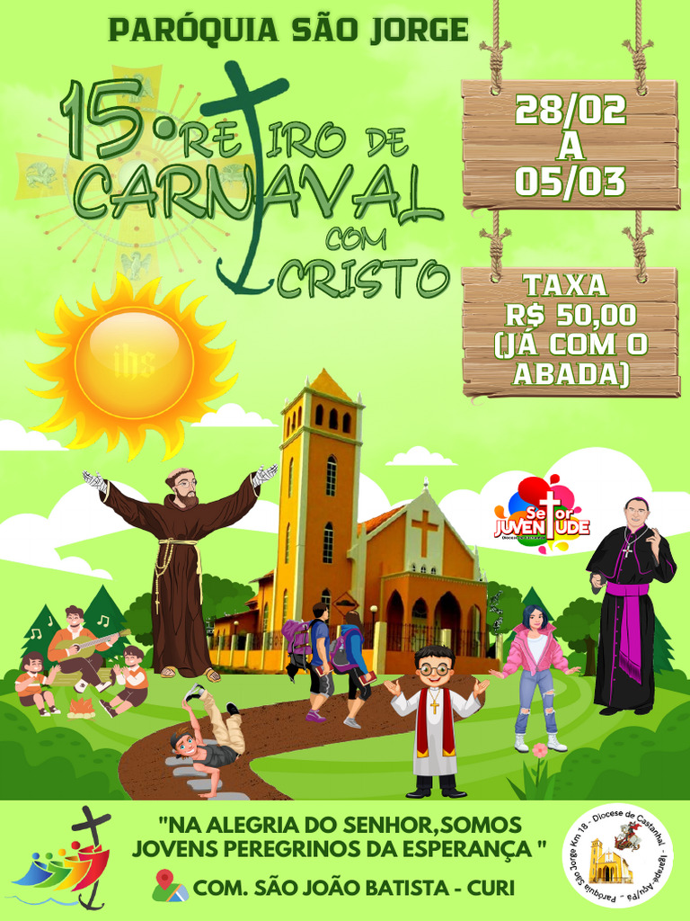 Cópia de Cartaz A4 retiro de carnaval jovem vermelho e verde.pdf | PDF
