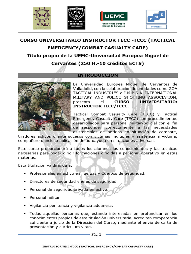 Guia Alumno Cuarta Edición Instructor Tecc-Tccc 2022 | PDF ...