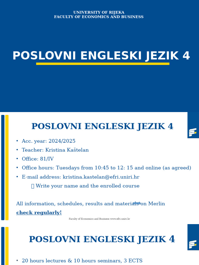Uvodna Prez. Eng 4 Redovni KK | PDF | Qualifications | Educational Stages