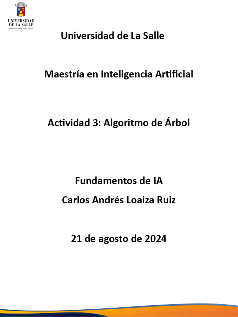Actividad 3 - Carlos Andres Loaiza Ruiz | PDF | Algoritmos | Matemáticas Aplicadas