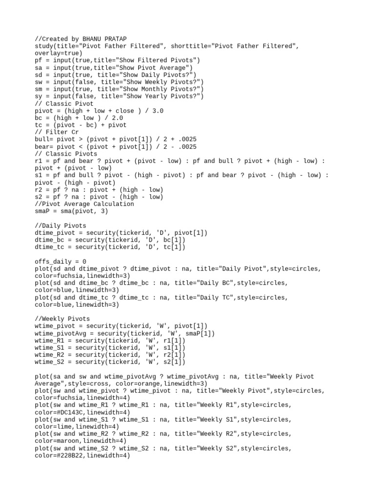 Pivot Father Filtered Script | PDF