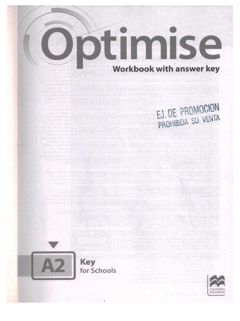 111 Optimise A2 New Workbook | PDF