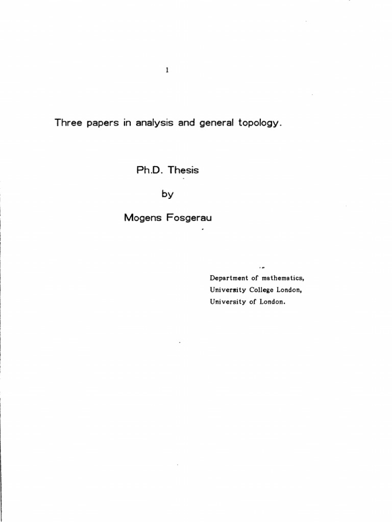 Three Papers in Analysis and G | PDF | Measure (Mathematics) | Theorem